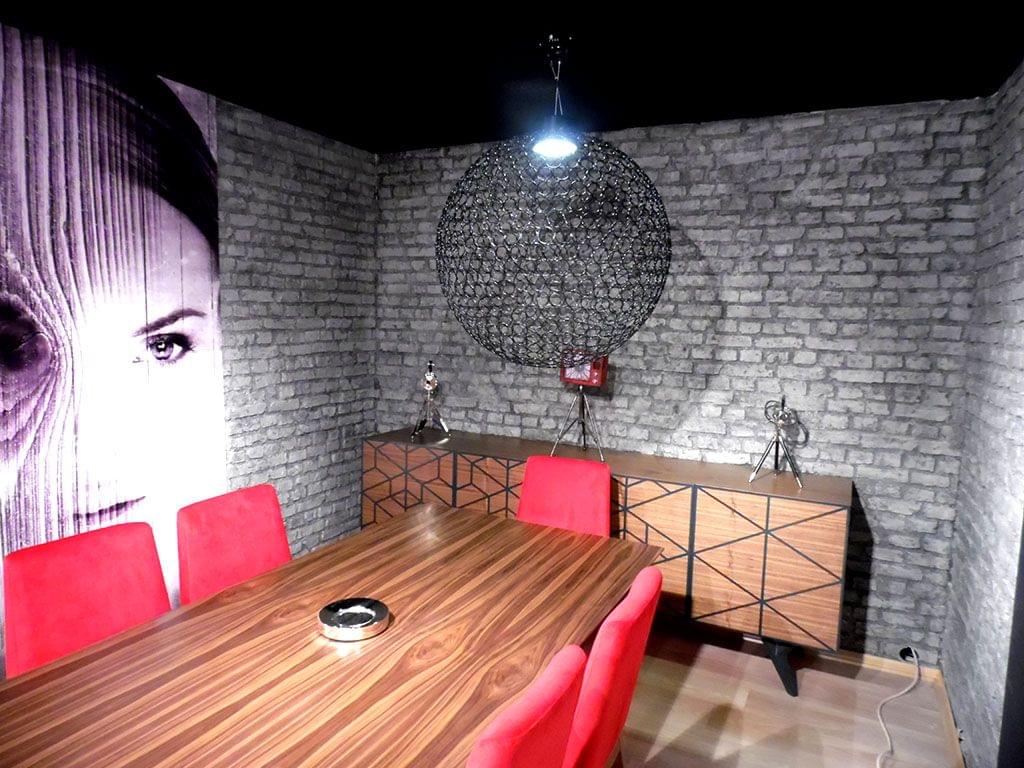 Ladrillo Tuğla Panel Gris - 1305 - Taş Duvar Panelleri